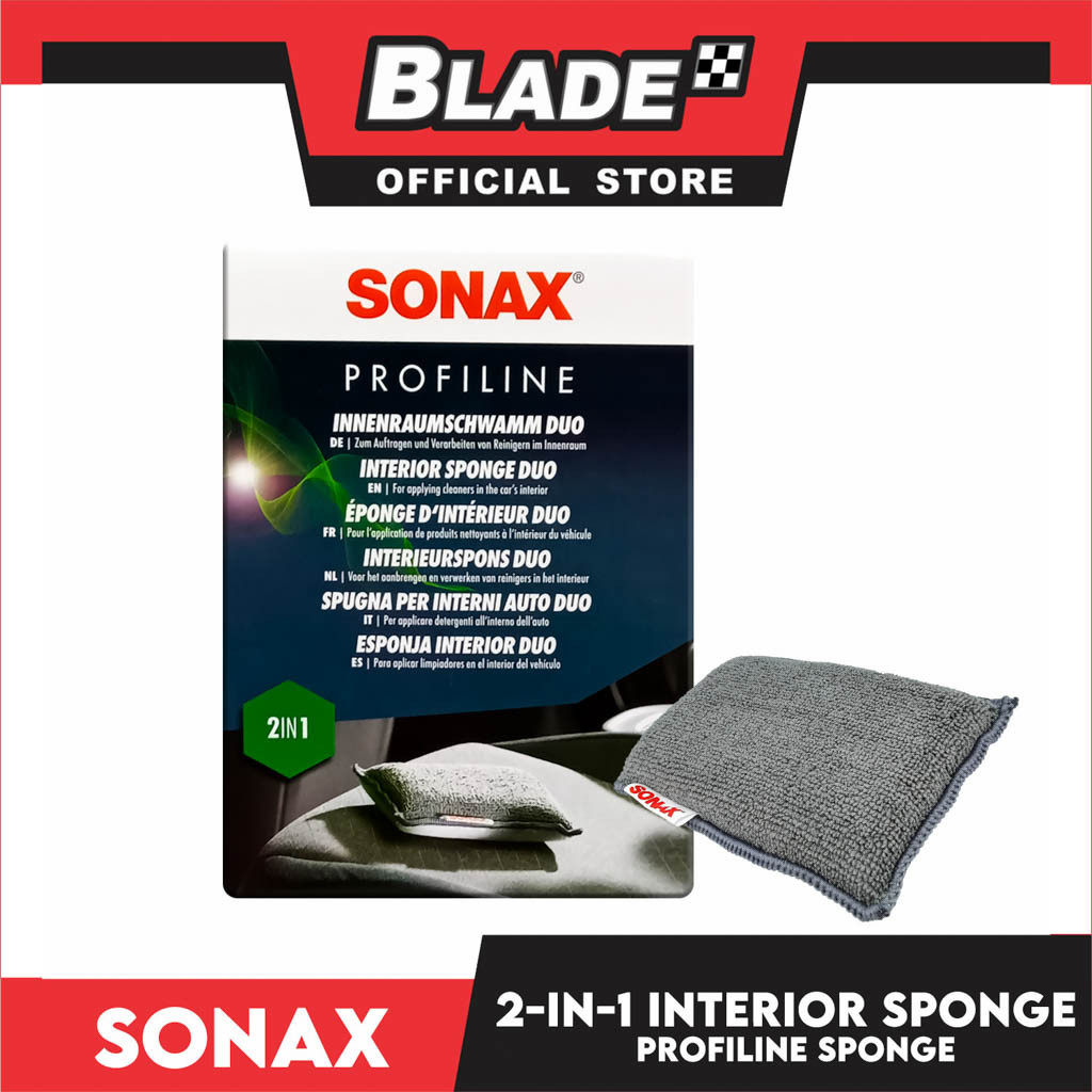 Sonax Profiline 2 in 1 Microfiber Interior Sponge Duo | Shopee Philippines