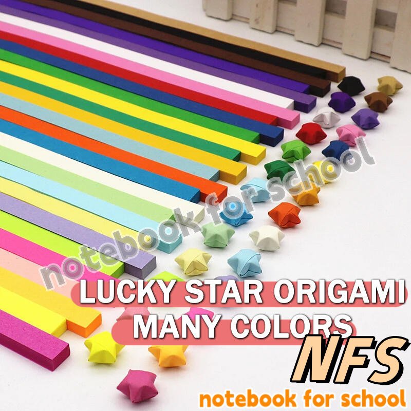 NFS 540 Sheets Star Origami Paper Lucky Stars Paper Strip Decoration ...