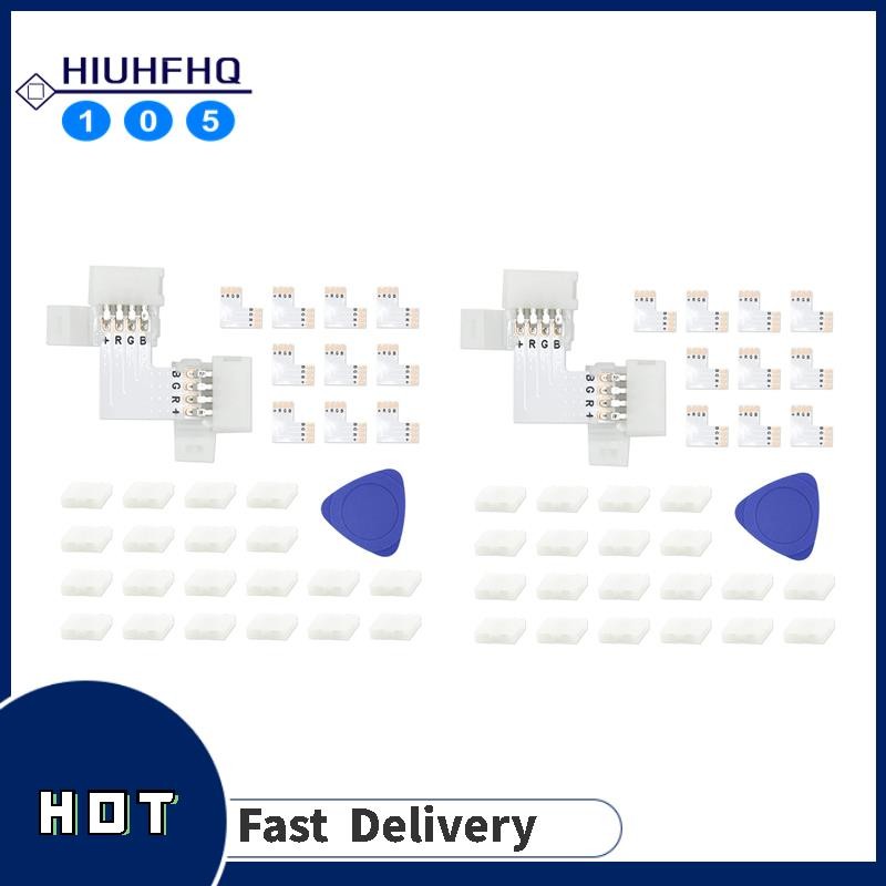 【Hiuhfhq105】1Set LED Strip Connector Kit for 5050 10Mm 4Pin L Shape 4 ... 【Hiuhfhq105】1Set LED Strip Connector Kit for 5050 10Mm 4Pin L Shape 4 ...