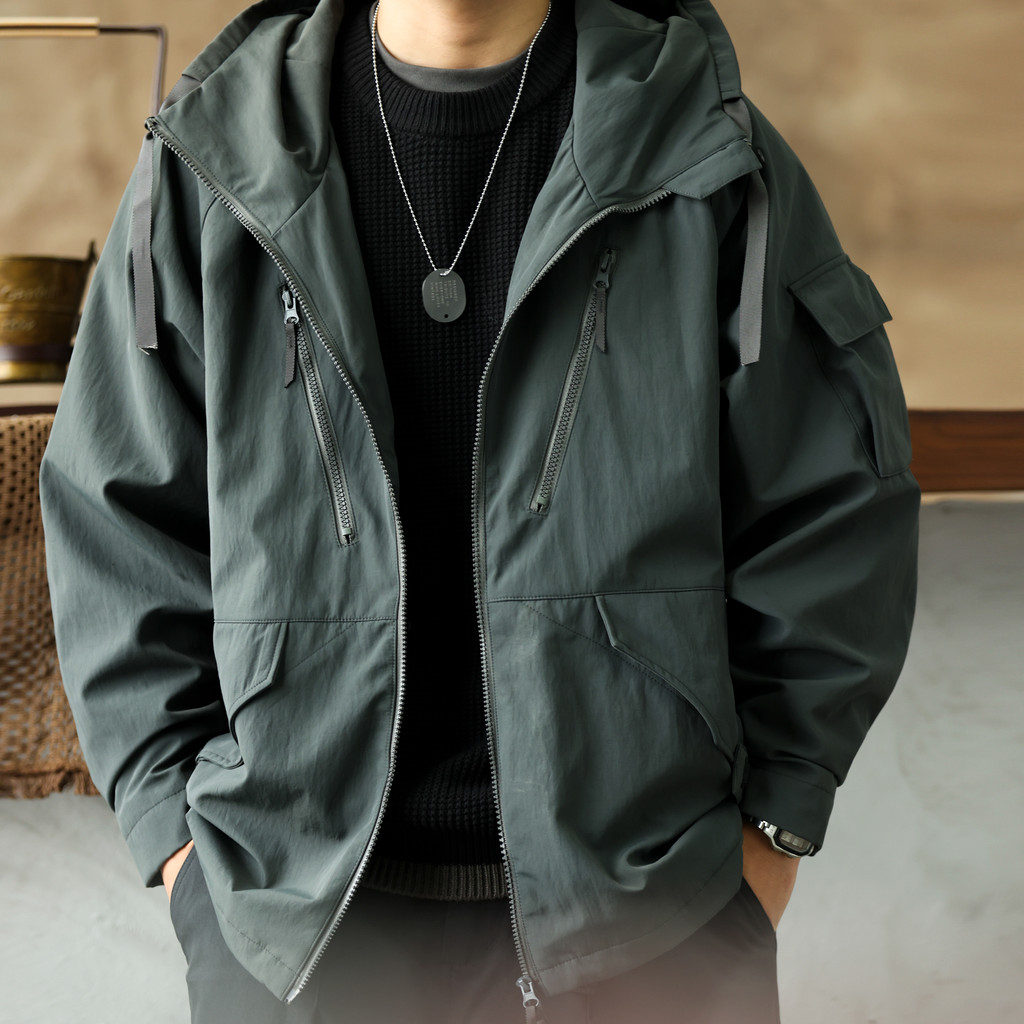 Mountain Series Outdoor Functional Multi-pocket Jacket Jacket Men ...