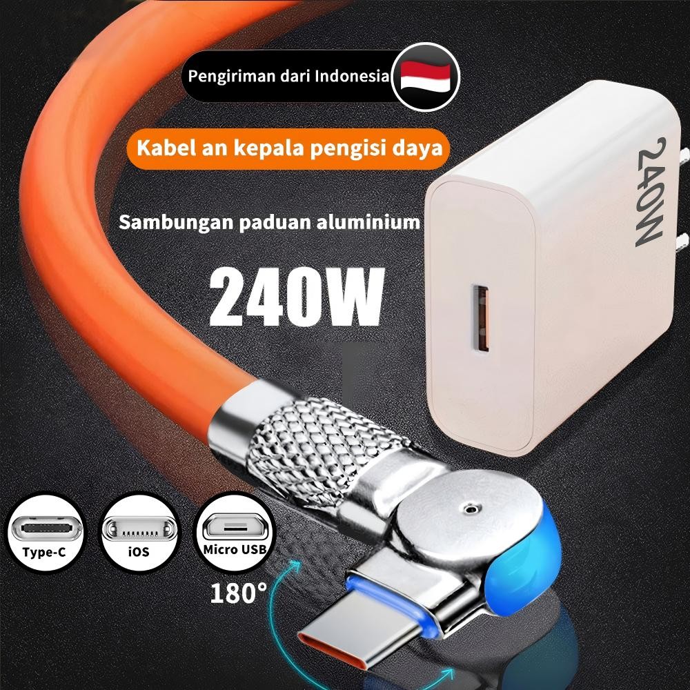 Rotatable fast charging port Charger data line 240W/Type C USB iOS ...
