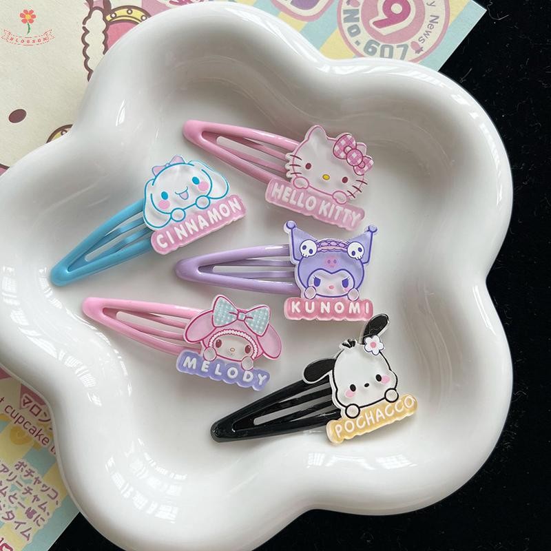 [BLOOM] 5Pcs Sanrio Hello Kitty Cartoon Hair Clip Kids Toddler My ...