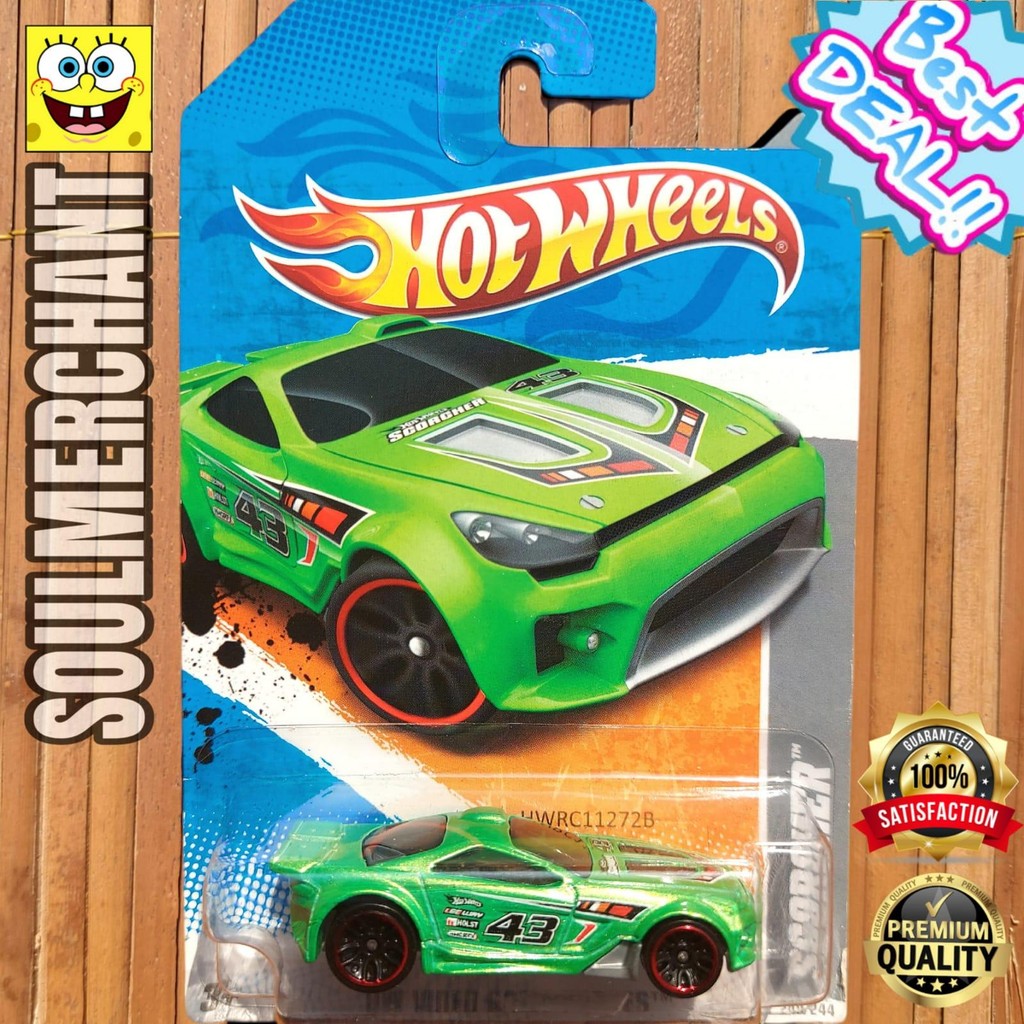 HIJAU Hot Wheels Scorcher Green Racing Car Diecast Toy | Shopee Philippines