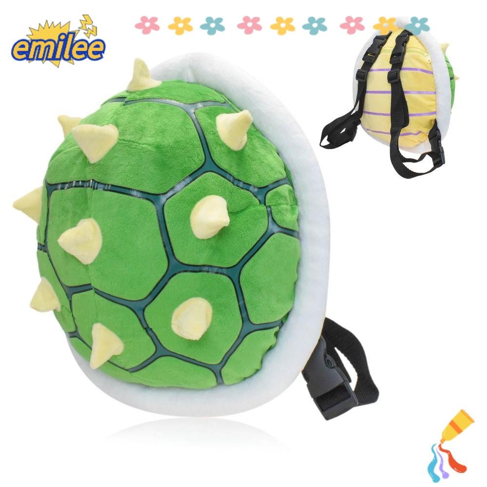 EMILEE Kids Turtle Shell Backpack, Cartoon Cosplay Costume Koopa Bowser ...