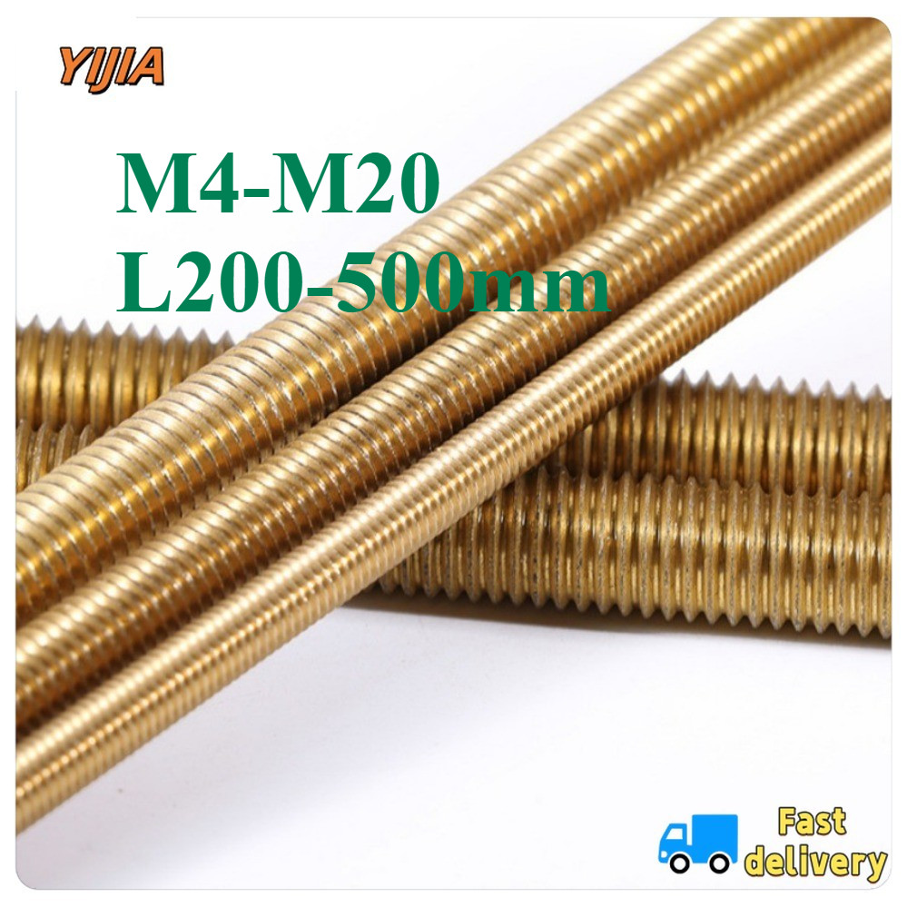 Brass Wire Rod/Tooth Strip Full Tooth Thread Screw Tooth Rod M4-M20 ...