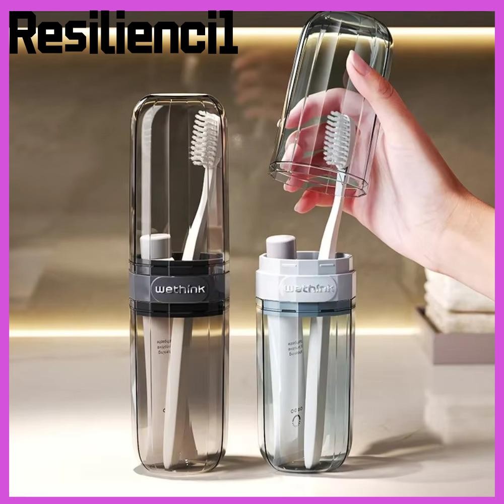 RESILIENCI1 Toothbrush Travel Containers, Plastic with Cover Toothbrush ...