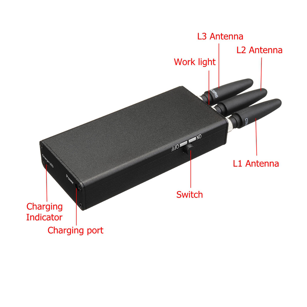 Handheld Lightweight Portable Car Blockers Three-channel Positioning ...
