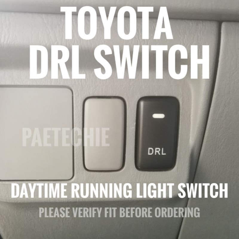 Daytime Running Lights DRL Switch Toyota Vios Innova Fortuner HiAce ...