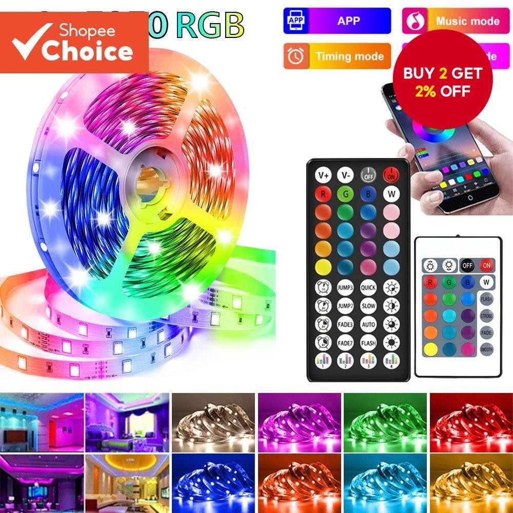 20M LED Strip Light USB Bluetooth RGB 5V 10M Flexible RGB LED Lamp Tape ...