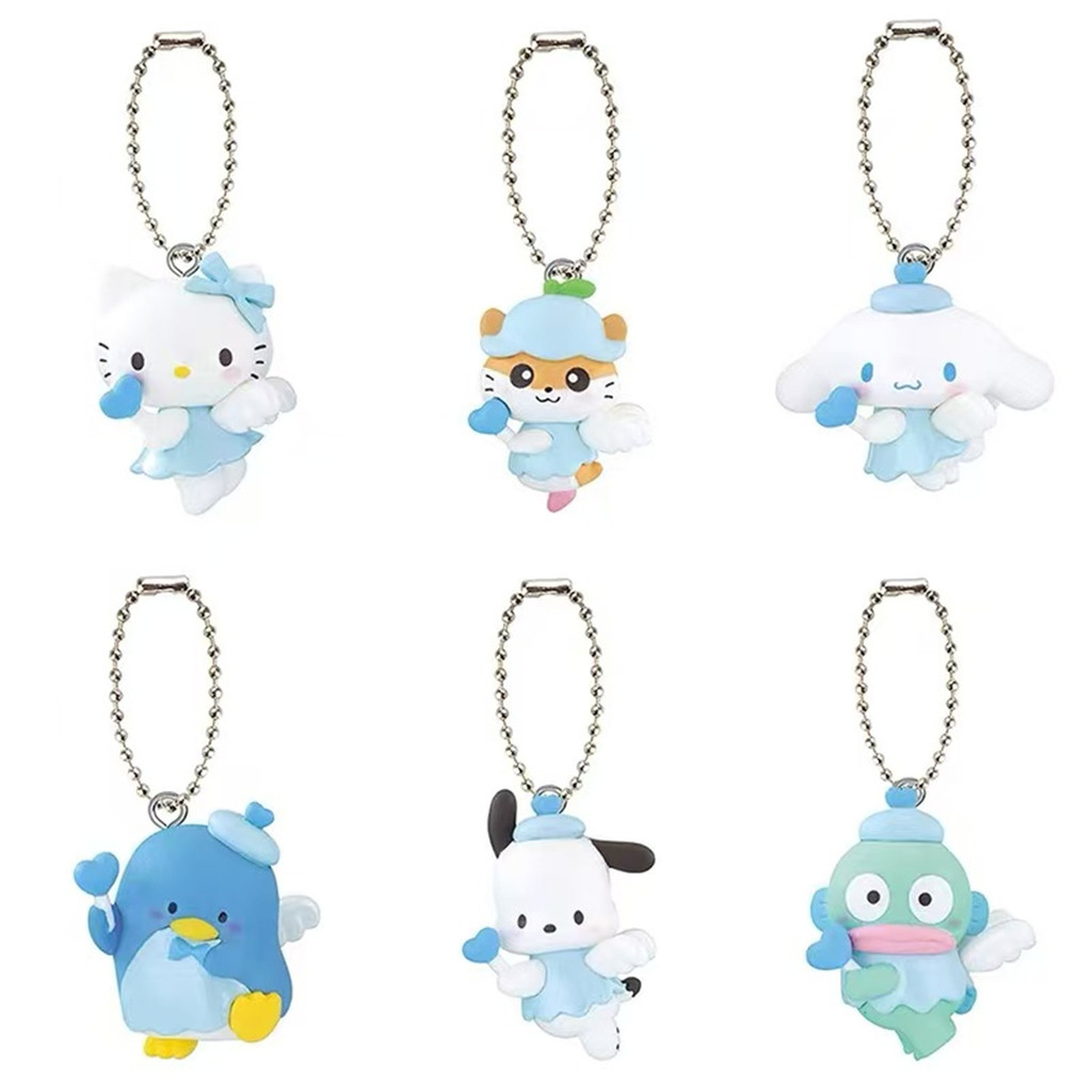 Sanrio Angel Series Blind Box Hello Kitty Cinnamoroll Cute Keychain ...