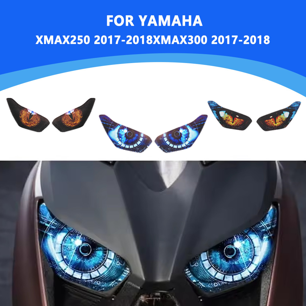 3D Eyes Headlight Decor Sticker-Custom Fit for Yamaha Xmax 300 & Xmax ...