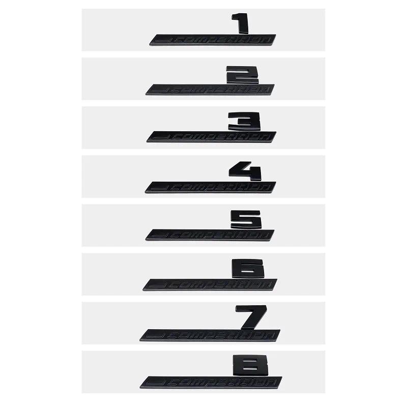 New Giossy Black 3D ABS M1 M2 M3 M4 M5 M6 M8 COMPETITION ABS Emblem ...