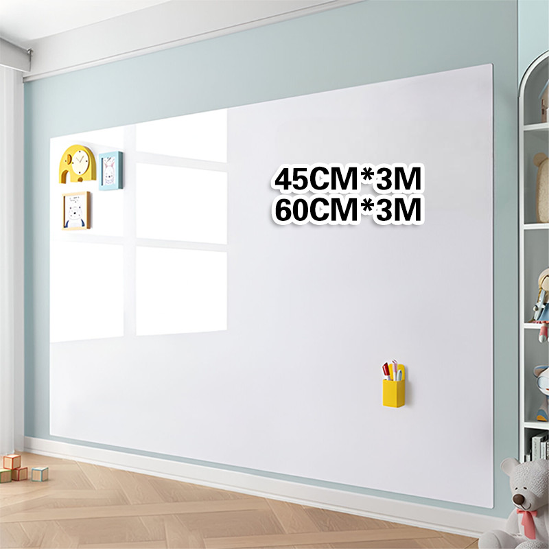 Electrostatic Adsorption Whiteboard Wall Sticker Removable Eraseable ...