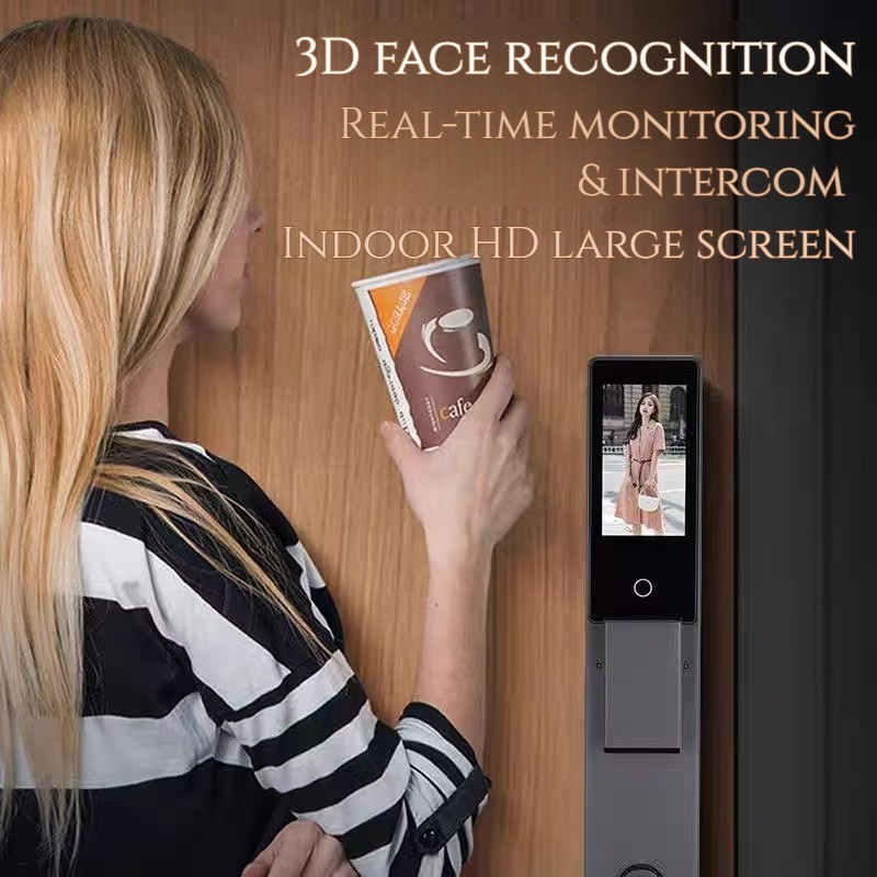 KNSYYC Smart Door Lock With Camera Biometric Fingerprint Digital Tuya ...