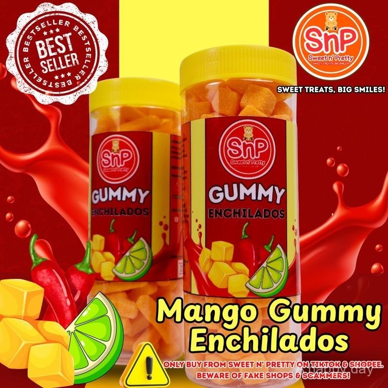 MANGO GUMMY ENCHILADOS - Special Gummy Snack Sour, Salty, Sweet and ...