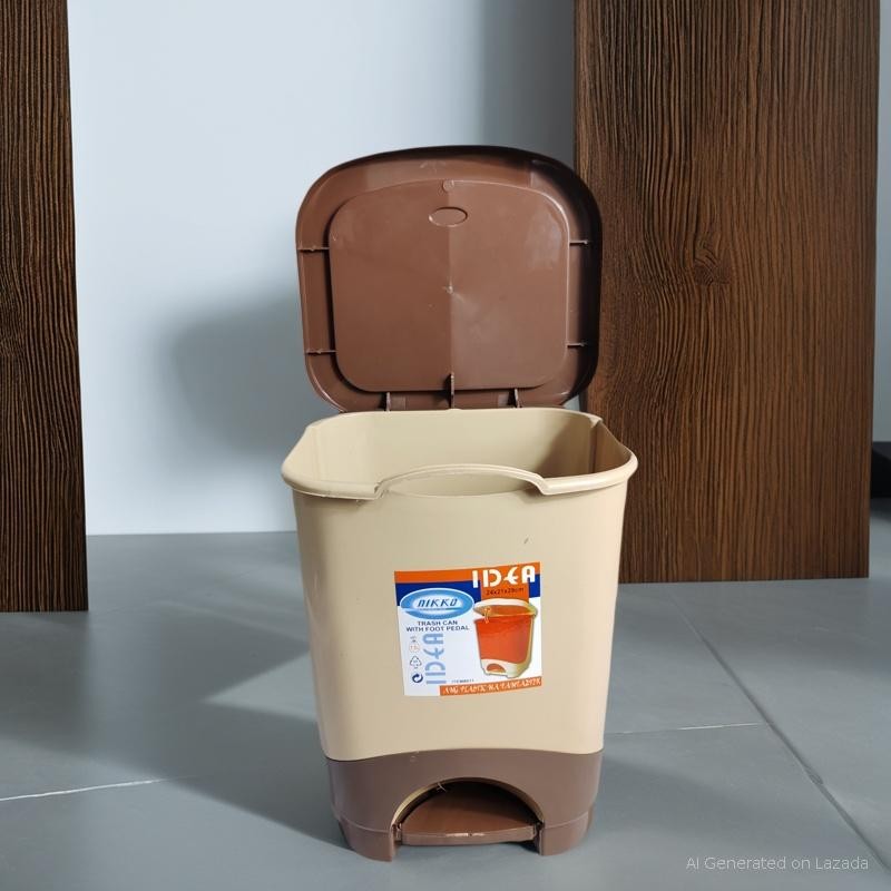 MegaMartPlace Dustbin with Pedal Foot Pedal Press Type Trash Can ...