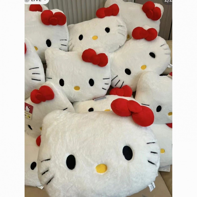 Alisa Kitty cute cat head plush pillow sofa bed head cushion car pillow ...
