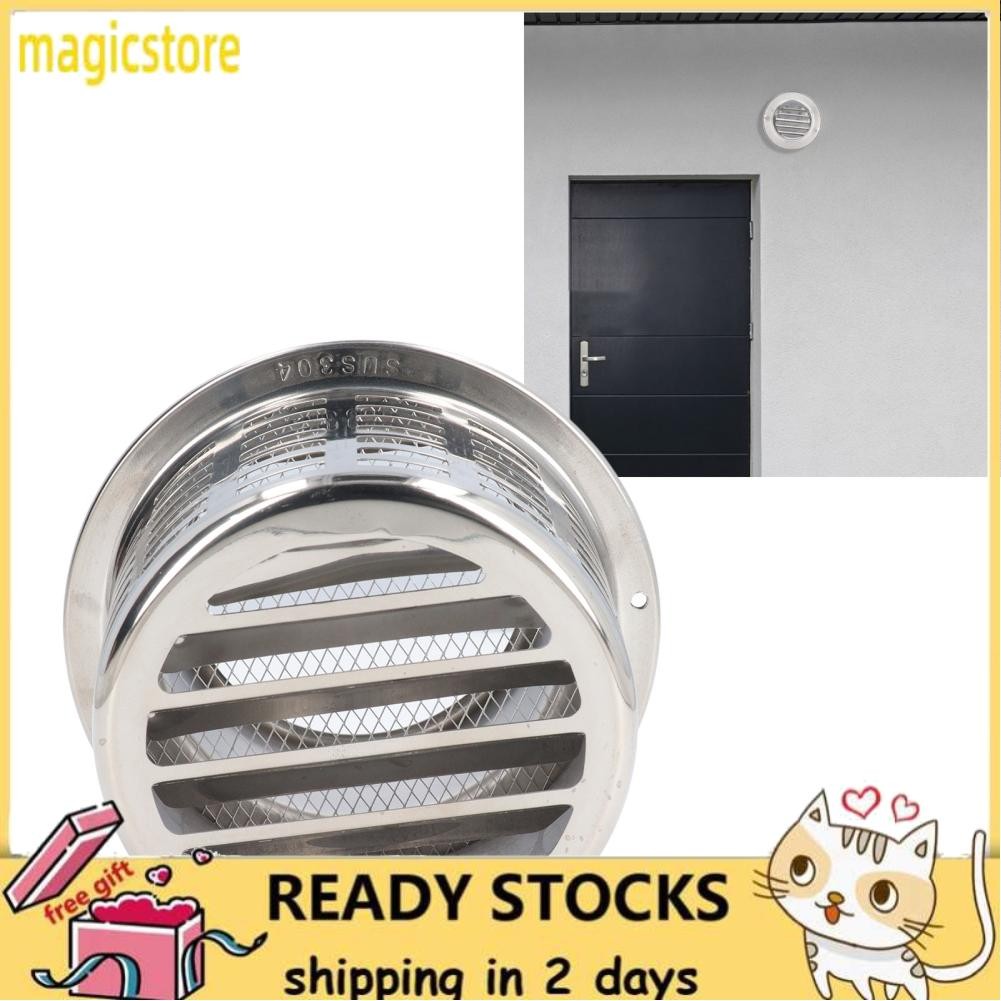 magicstore-ph Stainless Steel Air Vent Louvered Cover Round Louver ...
