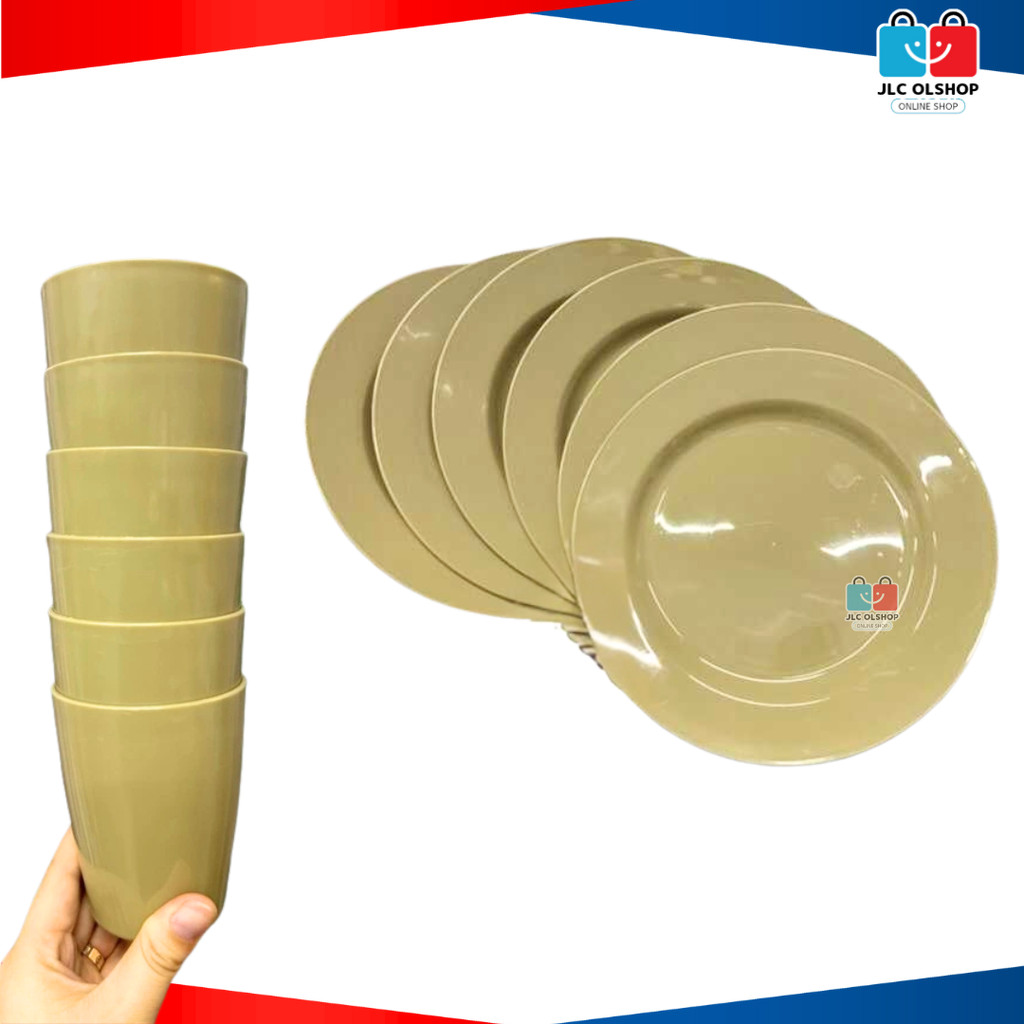 6PCS SET Mocha Color High Quality Drinking Cups Unbreakable Plastic ...