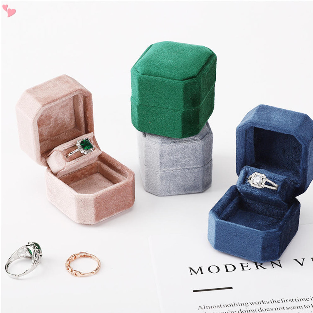 Small Velvet Single Ring Box for Engagement Proposal Wedding,Jewelry ...