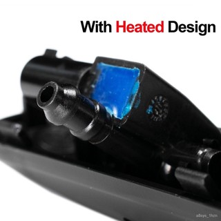 RQ+Xukey Pair Auto Front Windshield Washer Nozzles Sprayer Jet Heated ...