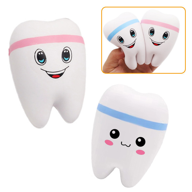 Emulation Tooth-figure Squeeze Toy Toy Slow Rising Stress For Children ...