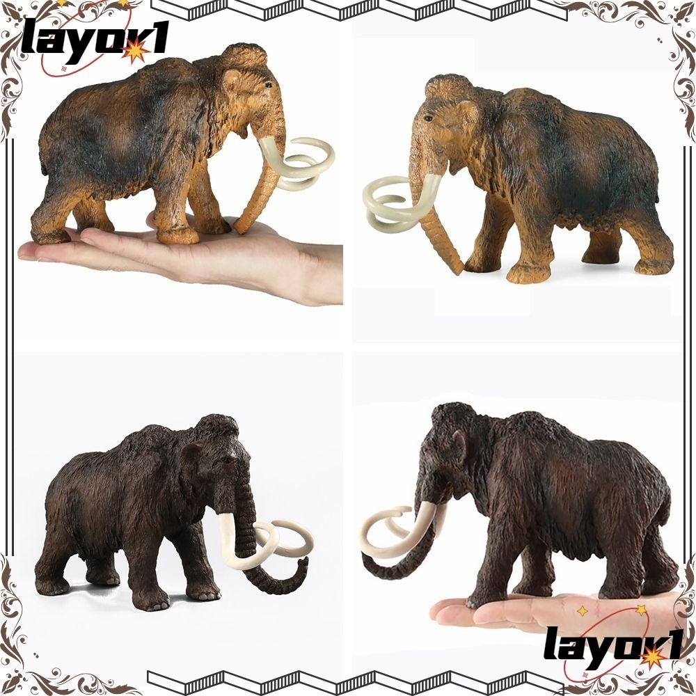 LAYOR1 Lifelike Mammoths Model Science & Early Education Teaching Toy ...