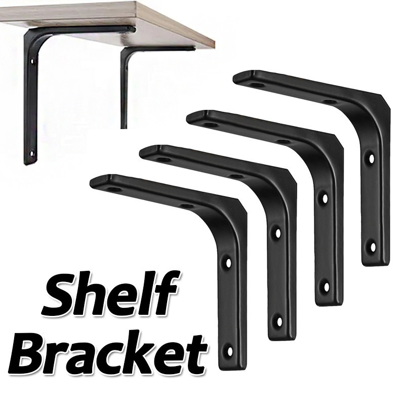 2/6/10Pcs 90 Degree Triangular Shelf Brackets / L-Shaped Steel Wall ...