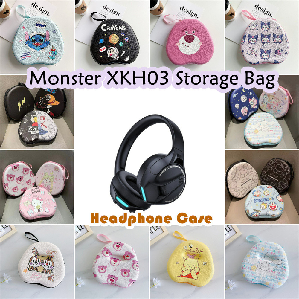 READY STOCK!For Monster XKH03 Headphone Case Creative Cartoon Earpads ...