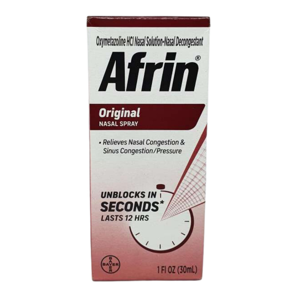 Afrin Original 12 Hour Decongestant Relief Nasal Spray, (1 fl.oz / 30 ml) | Shopee Philippines