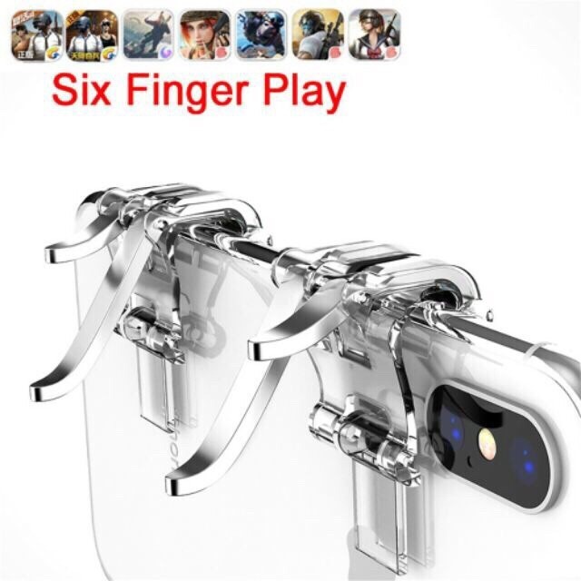 L1R1 Gamepad Trigger Button Sensitive Shoot Physical Mobile Game Controller Aim Game pad ...