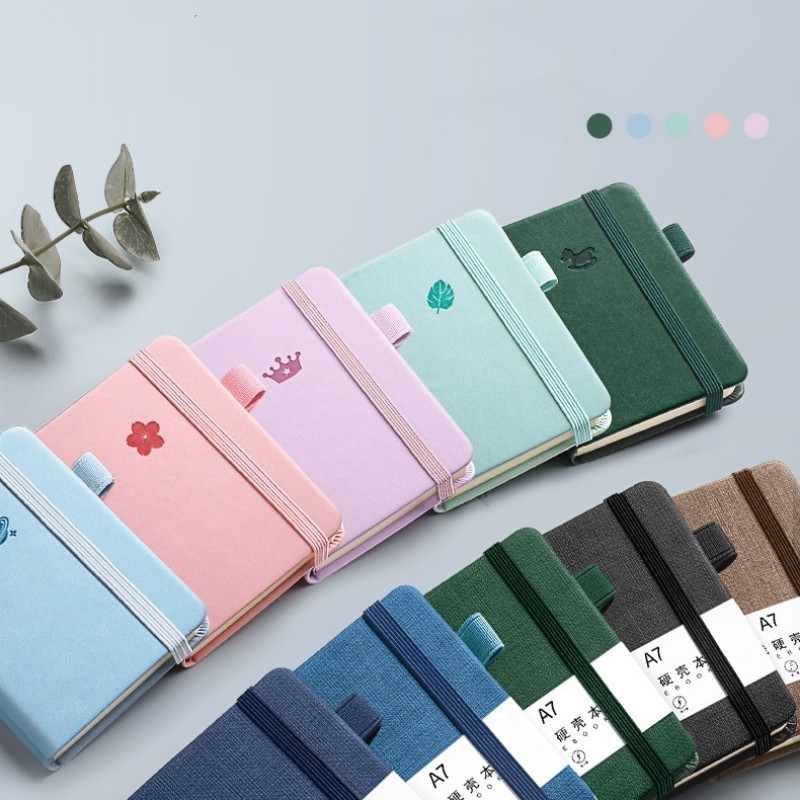 Pocket Notebooks Journals, A6/A7 Hardcover Small Mini Notebooks, PU ...