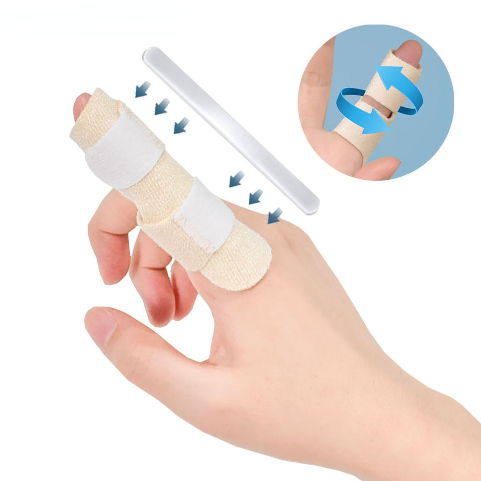 Adjustable Finger Fixing Splint Straighten Brace Pain Relief Trigger ...