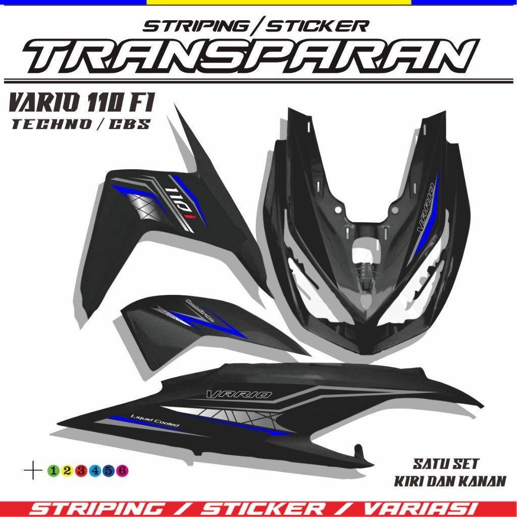 Variations Of The OLD VARIO 110 TECHNO Sticker/STRIPING VARIO 110 ...