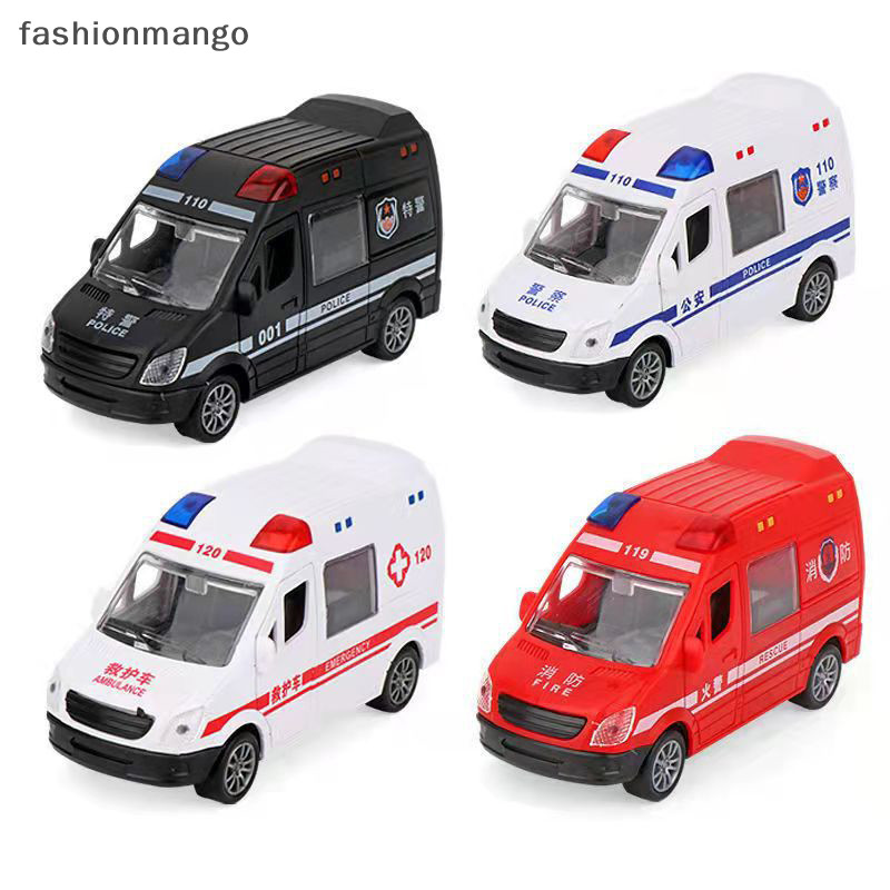 FMPH Bless Fire Truck Hospital Rescue Ambulance Police Car ABS Cars ...