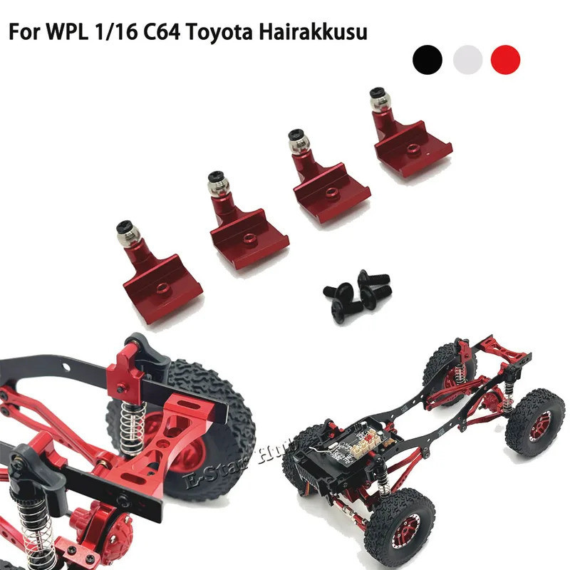 Front Rear Suspension Brackets For WPL 1/16 C64 Toyota Hairakkusu OP ...