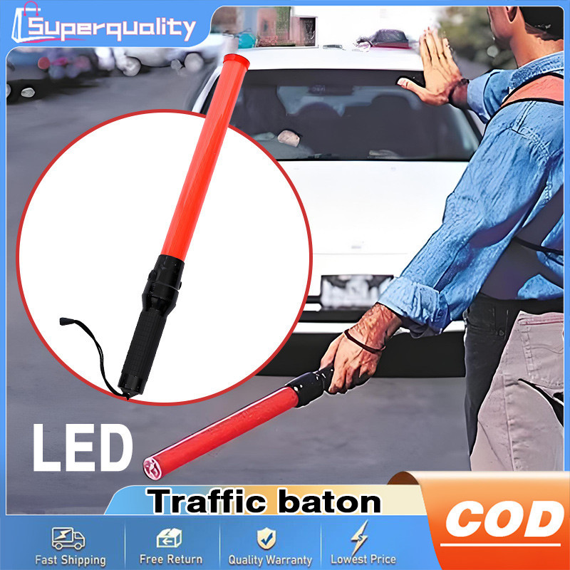 Baton LED Traffic safty Baton Safety Warning Sign Light | Shopee ...