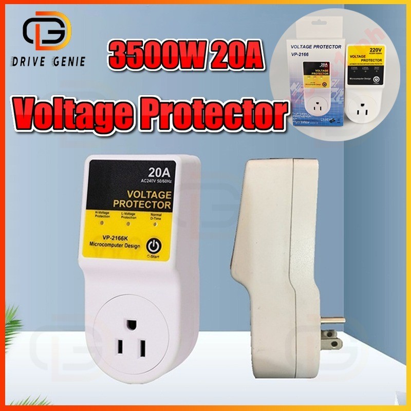 220V Power on Delay Voltage/Power Surge Protector 3500W 20A Automatic ...