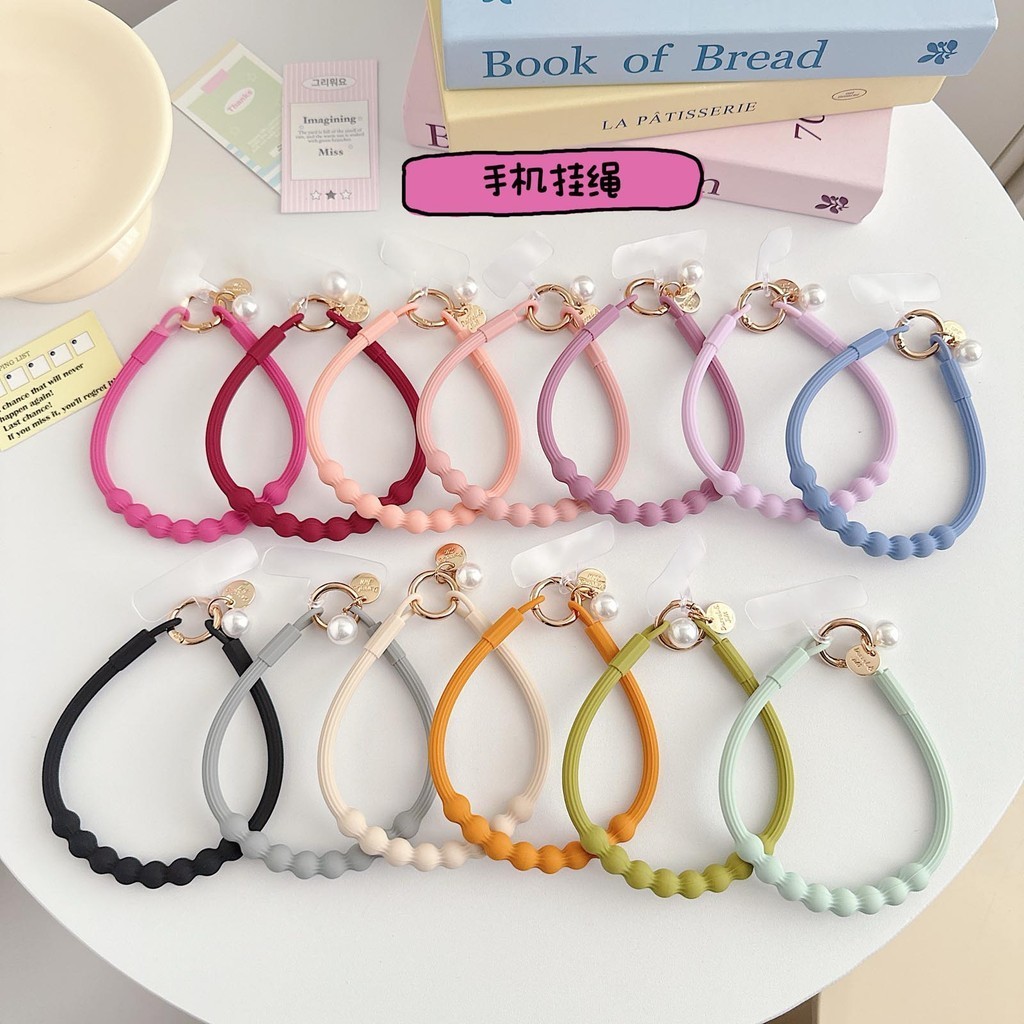 Cute Korean Mobile Phone Candy Noctilucent Bear Color Twist Rope ...
