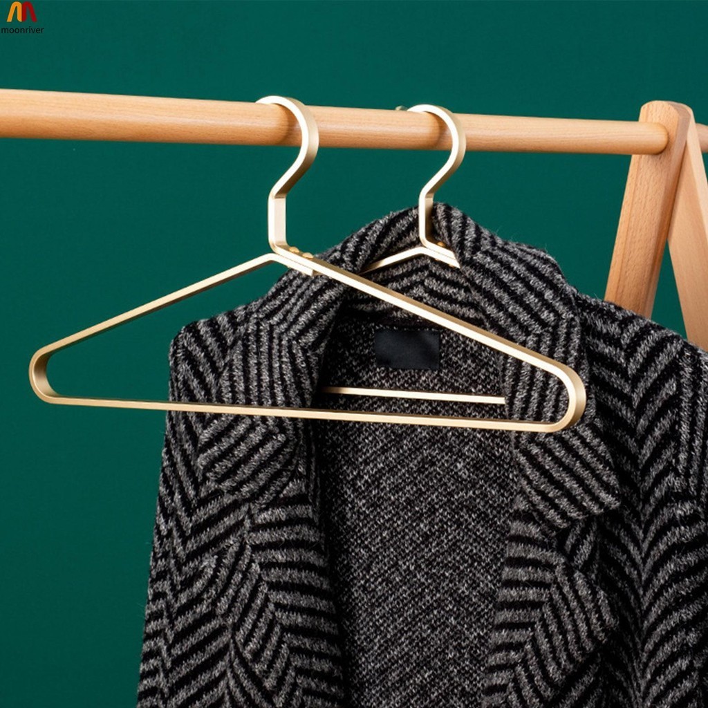 Aluminum Thick Clothes Hanger Wide Shoulder Durable Hangers | Shopee ...