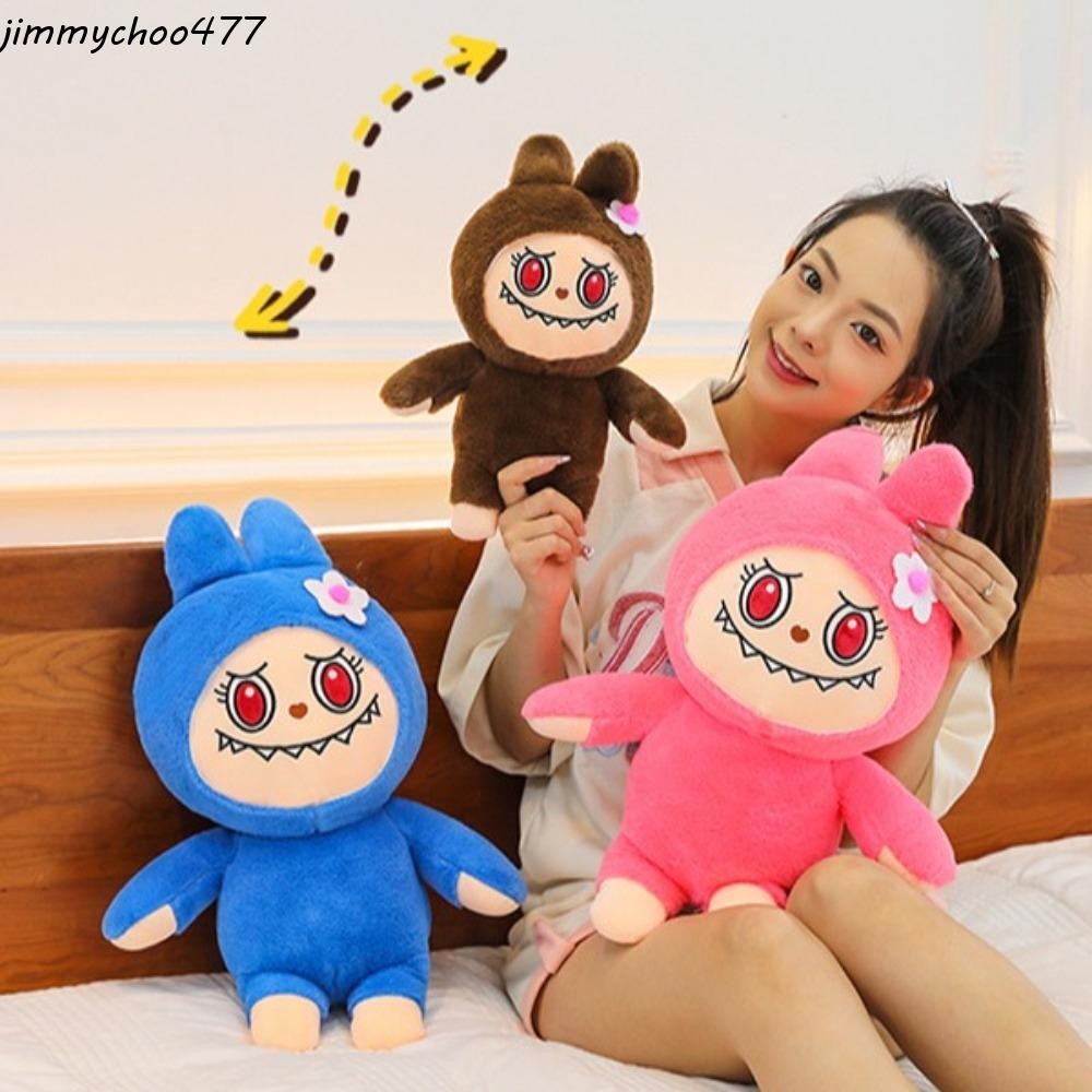 JIMMYCHOO Labubu Plush Stuffed Doll, Big Eye Stuffed Labubu Time Plush ...