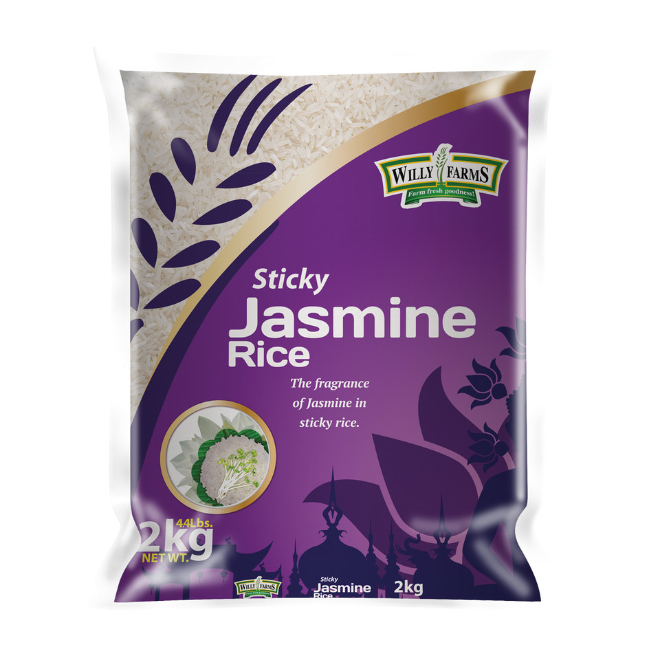Willy Farms Sticky Jasmine Rice 2kg | Shopee Philippines