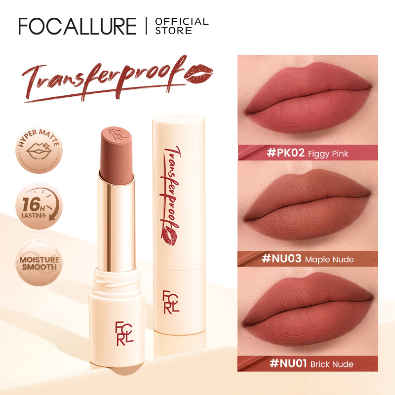 FOCALLURE #TransferproofHero HyperMatte Lipstick Waterproof Long ...