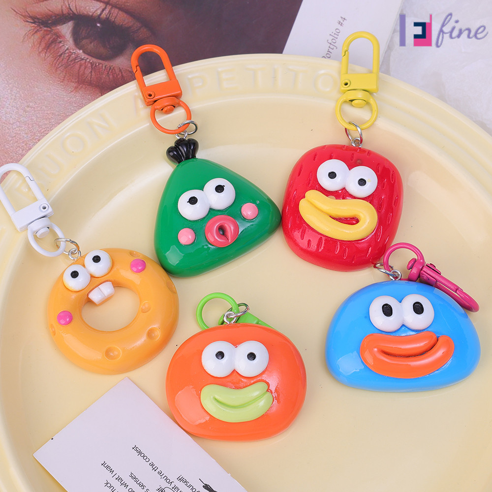 Funny Sausage Big Mouth Monster Keychain - Cute Cartoon Cheese Key ...