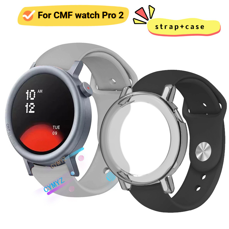CMF watch Pro 2 case Screen protector CMF watch Pro 2 strap Silicone ...