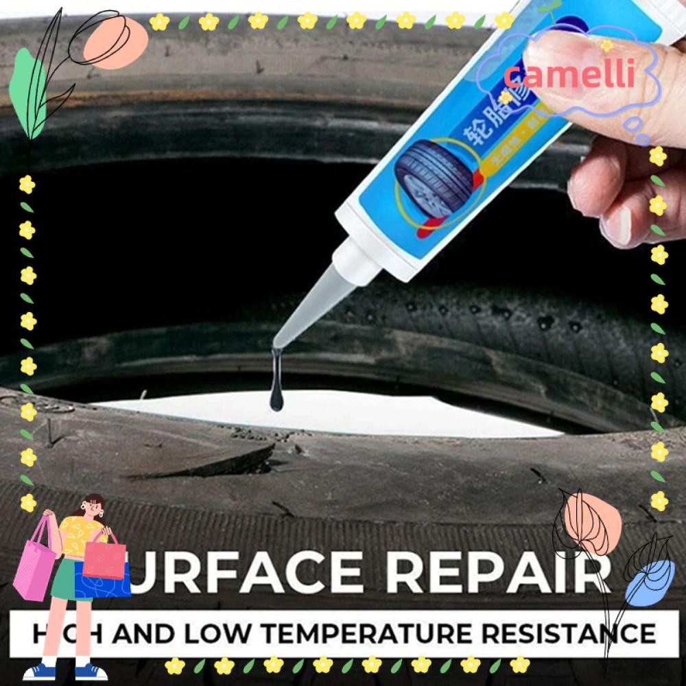 CAMELLI Sealant Liquid, Black Wear-resistant Tire Repair Glue, High ...