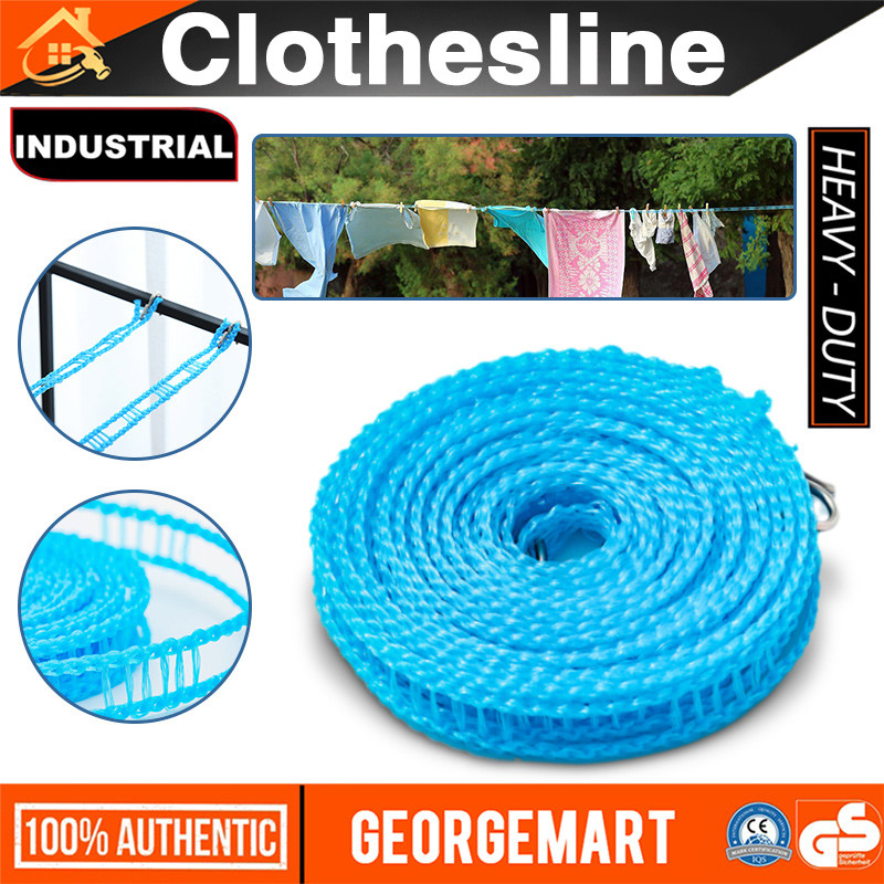 Non-Slip Windproof Clotheslines Cloth Drying Stand Outdoor Laundry Rope ...