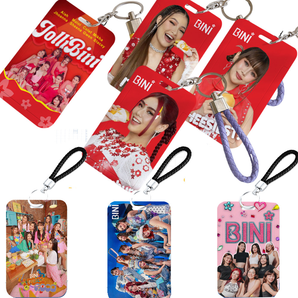 Bini Lanyard Keychain Jollibini Id Card Holder Bini Jollibee Idol Id ...