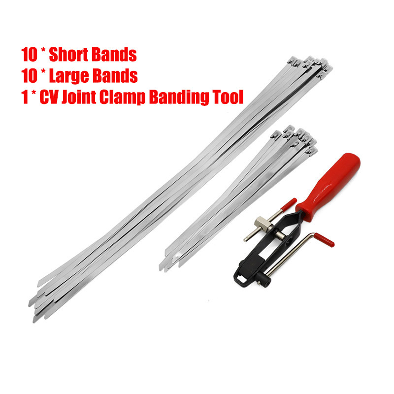 20 Clamps Boot Clamps & CV Joint Clamp Banding Tool For Auto ATV CV ...