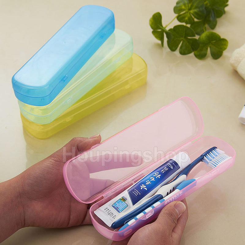 Outdoor Travel Portable Toothbrush Toothpaste Storage Rectangular Case ...